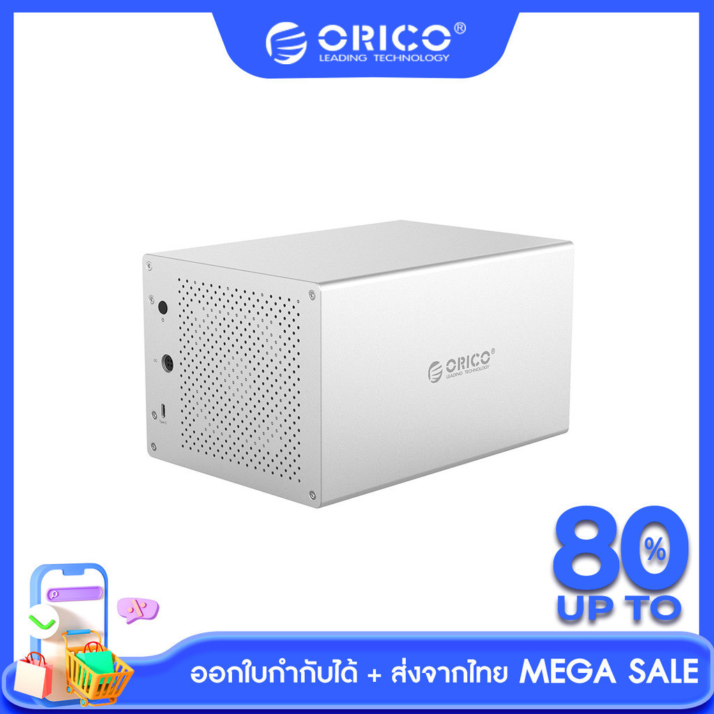 [ส่งจากไทย-ออกใบกำกับได้] ORICO Ws Series 2/4/5 Bays 3.5'' Sata To USB3.0 / Type-C Hdd hard ...