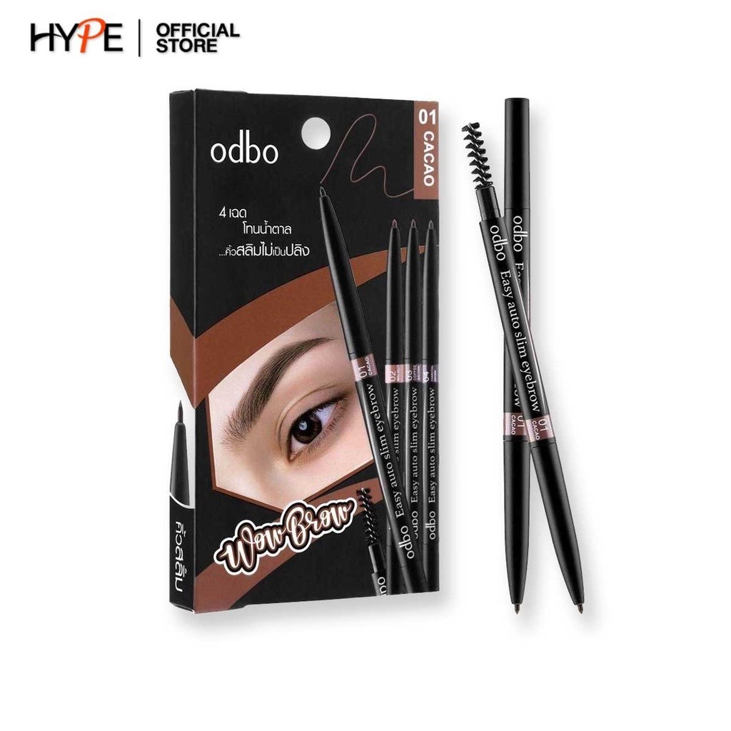 ดินสอเขียนคิ้ว odbo Easy auto slim eyebrow :: OD781 | Shopee Thailand