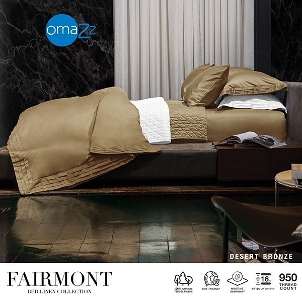 Omazz ผ้าปู 6ฟุต 1ชิ้น Collection Fairmont รหัส Desert Bronze | Shopee ...