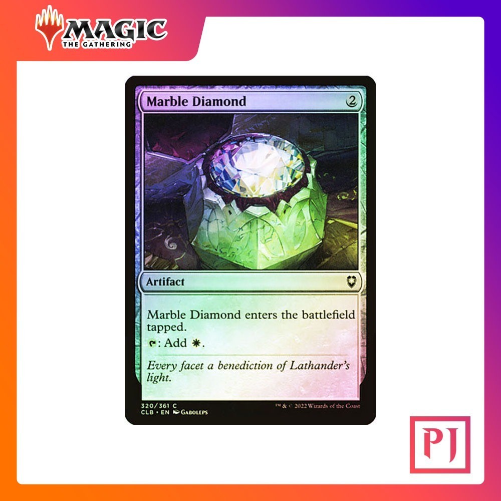 [MTG] Marble Diamond [CLB] [ARTIFACT] [COMMON] [FOIL] [ENG] (การ์ดเมจิค ...