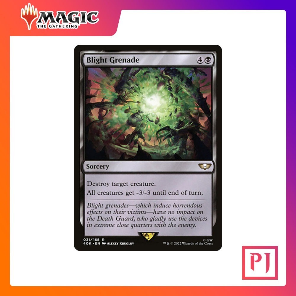 [MTG] Blight Grenade - Warhammer 40,000 [40K] [BLACK] [RARE] [NORMAL ...