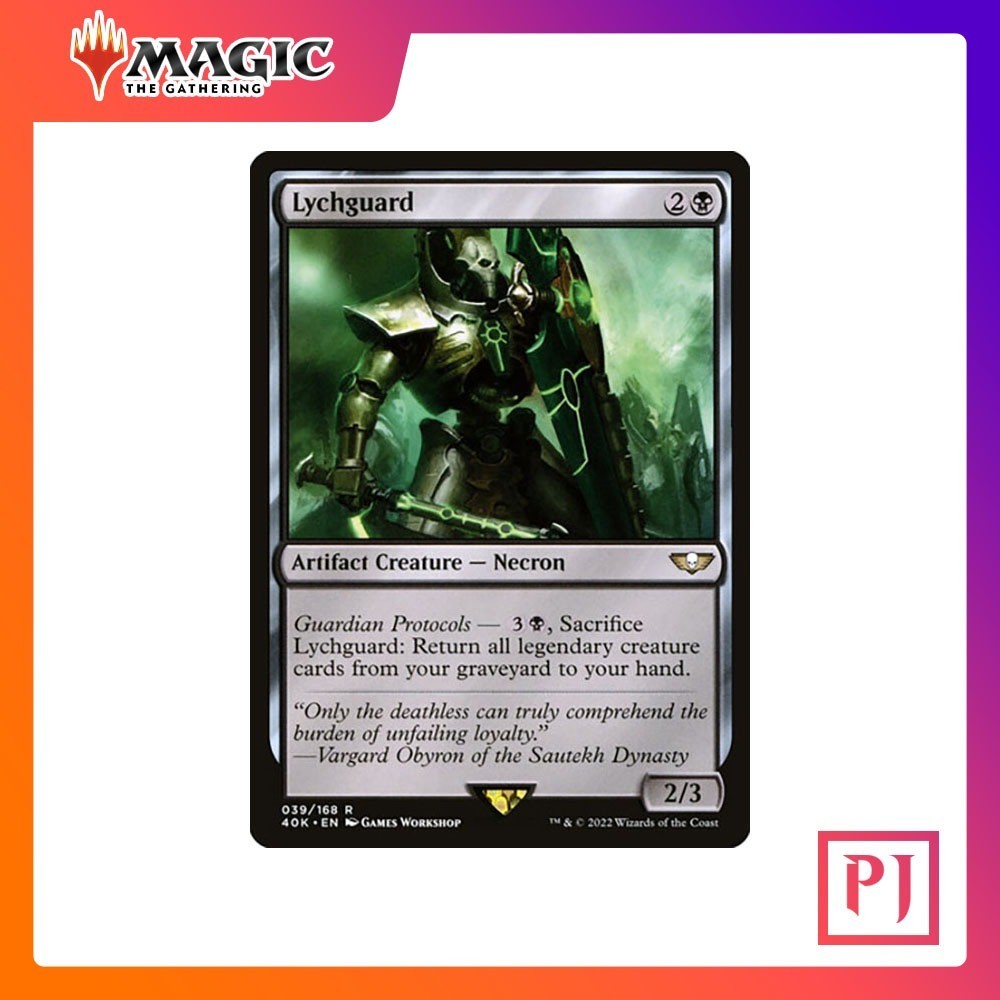 [MTG] Lychguard - Warhammer 40,000 [40K] [BLACK] [RARE] [NORMAL] [ENG] (Magic the Gathering ...