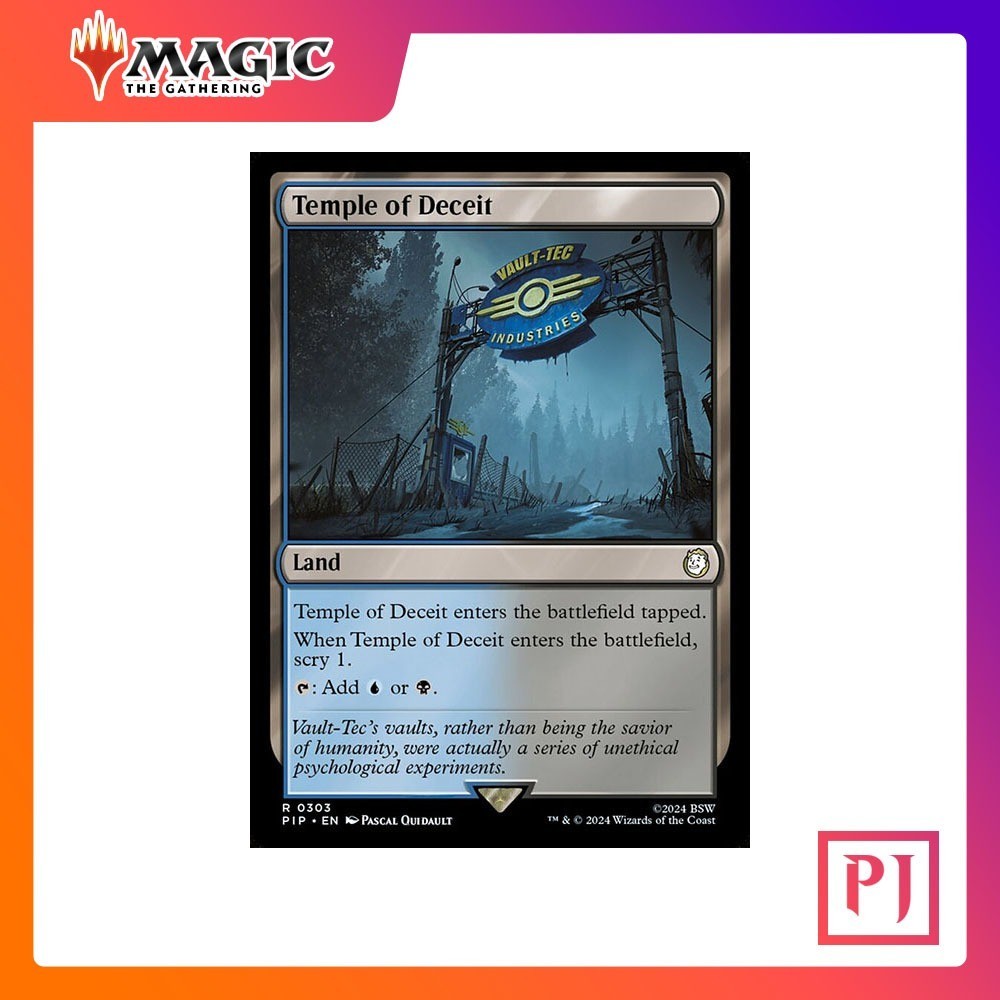 [MTG] Temple of Deceit - Fallout Commander [PIP] [LAND] [RARE] [NORMAL ...