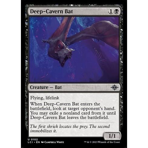 [The Lost Caverns of Ixalan] - [LCI] - (U) -[Deep-Cavern Bat] - [2023 ...