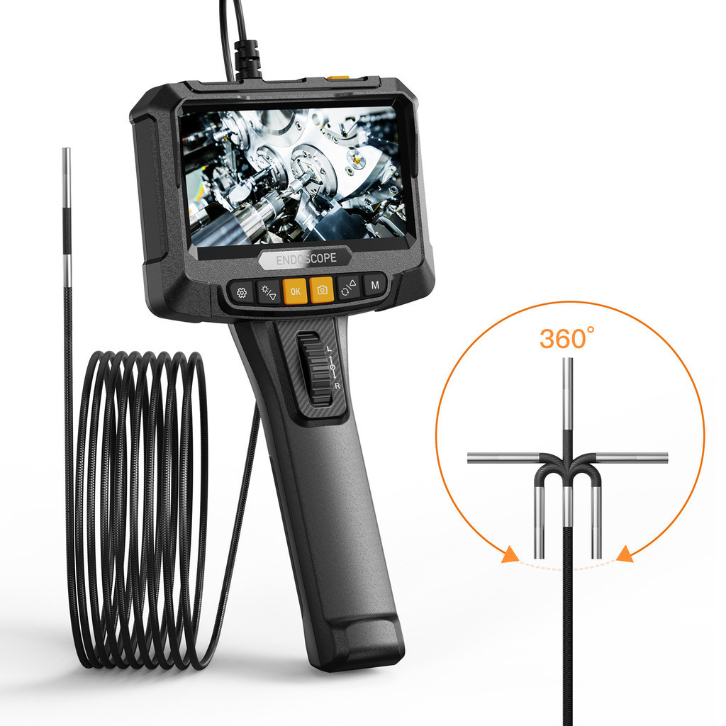 S10 3.9mm 2m endoscope two ways 360 degree waterproof industrial articulating borescope steering ...