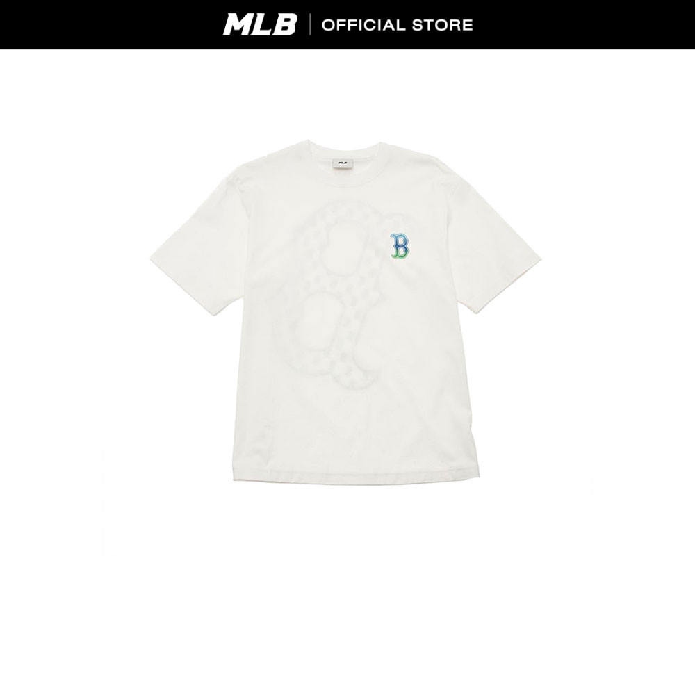 MLB เสื้อยืด Unisex Classic Monogram Big Lux รุ่น 3ATSM1643 43IVS สีขาว ...
