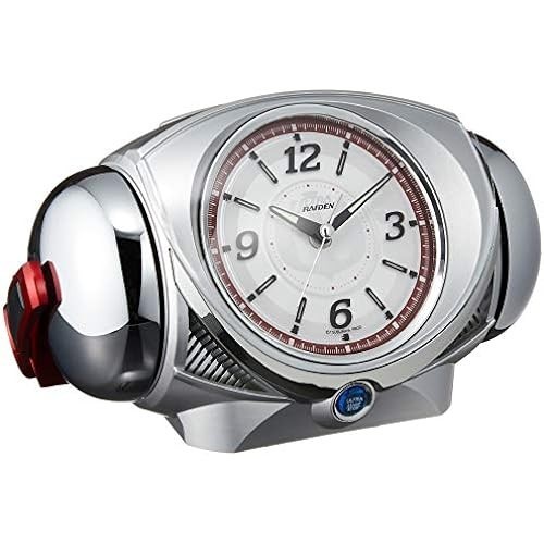 SEIKO Clock Ultra RAIDEN Leiden Loud Alarm Quartz Ultraman Silver ...