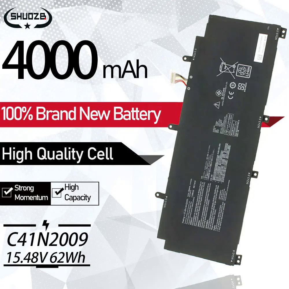 New C41N2009 Laptop Battery For ASUS ROG Flow X13 GV301QC GV301QE ...