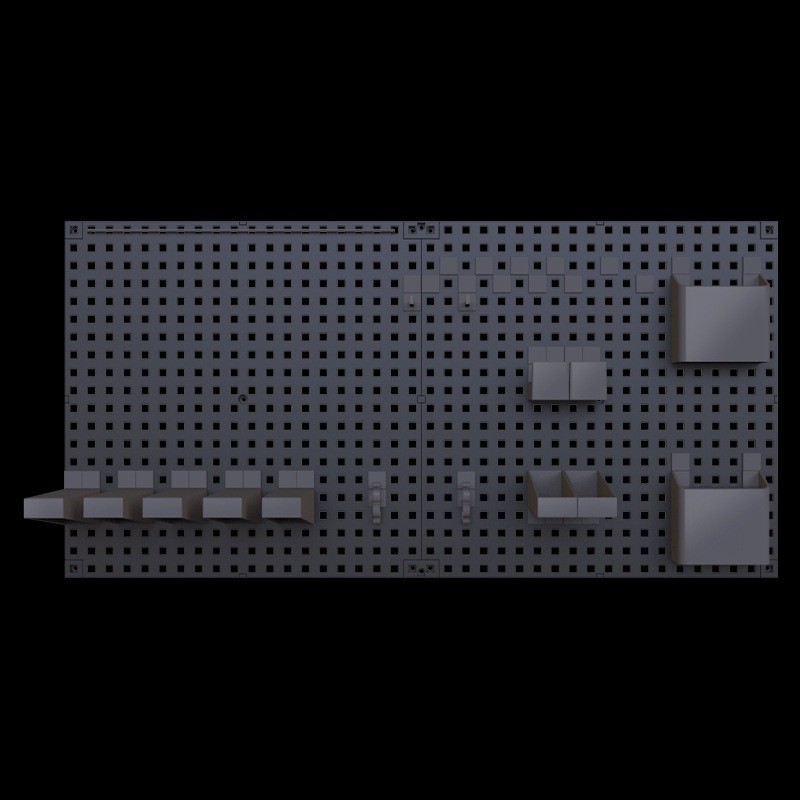 Infinity Wall Set ชั้นวางของติดผนัง พื้นดำ ขนาด 40X80 CM สำหรับ จัดโต๊ะ ...