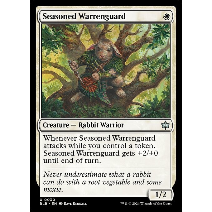 [Bloomburrow] - [BLB] - (U) - [Seasoned Warrenguard] - [2024] | Shopee Thailand