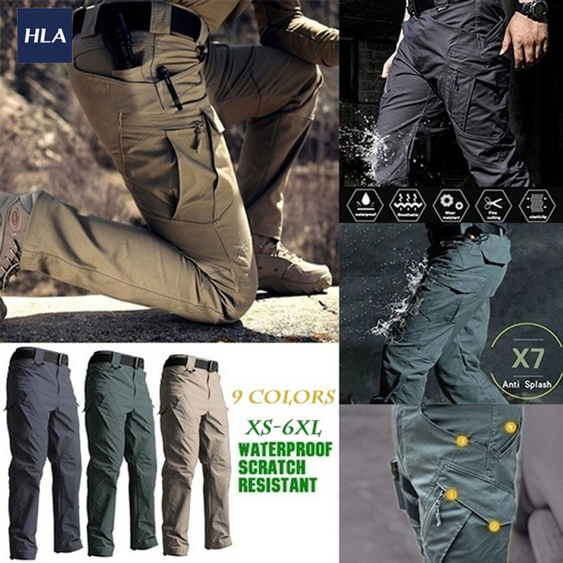 【COD】HLA X9 Mens Cargo Pants Tactical Waterproof Pantalon Trouser Fast ...