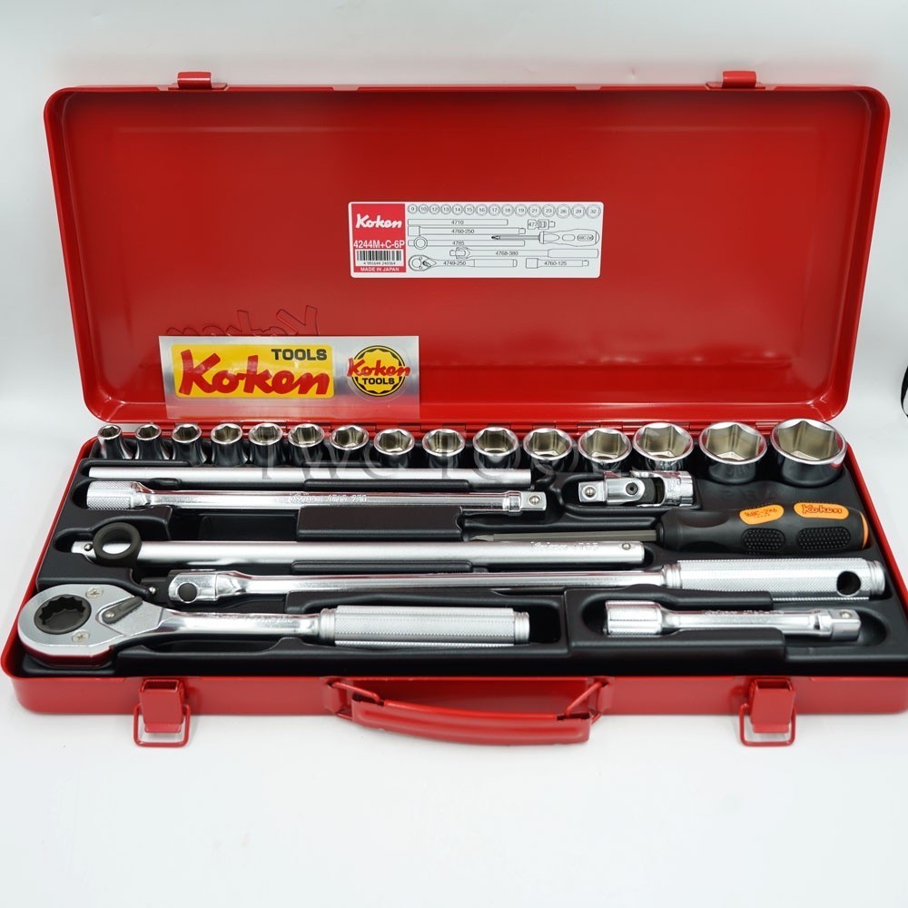 KOKEN บ๊อกชุด รุ่น 4244HM+C 1/2-6P-23 ชิ้น (มิล) ของแท้ MADE IN JAPAN | Shopee Thailand