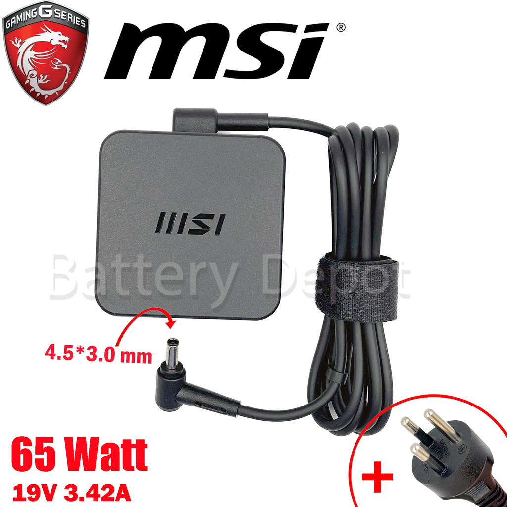 MSI Adapter ของแท้ สำหรับ MSI Modern 15 : A10M, A11SB, B11M 65W 4.5 สาย ...