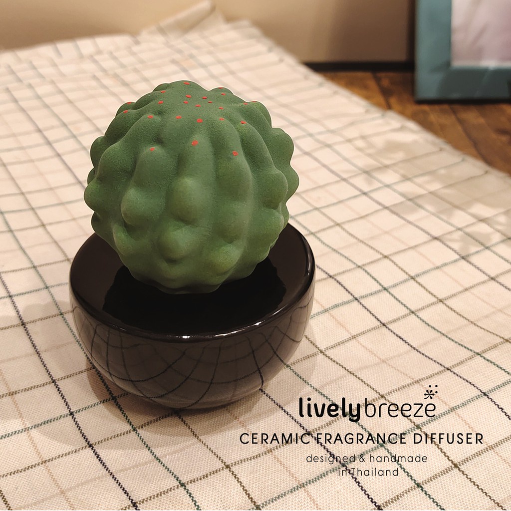 LIVELY BREEZE เครื่องหอมเซรามิกกระบองเพชร (Franky Cactus Ceramic ...