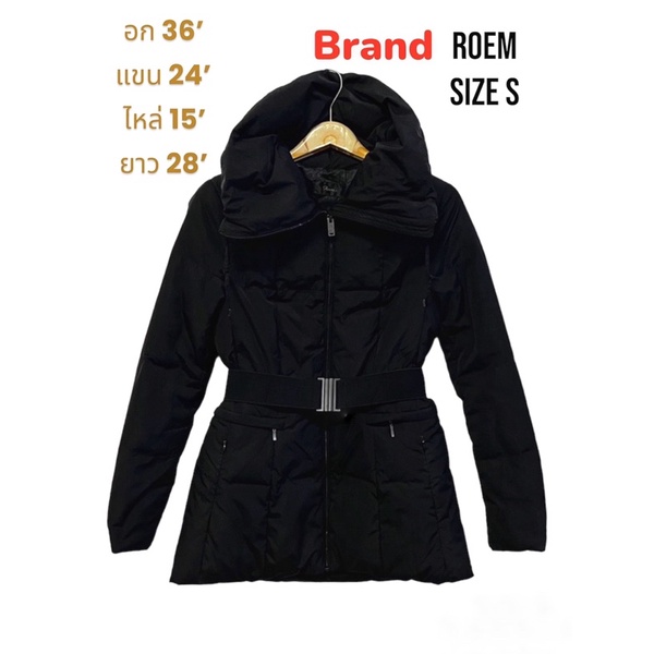 เสื้อแจคเก็ตใส่เที่ยวเมืองหนาว ไหล่ 15’ ROEM เสื้อแจ็คเก็ตเข้ารูปเกาหลี ไซส์ 36 | Shopee Thailand