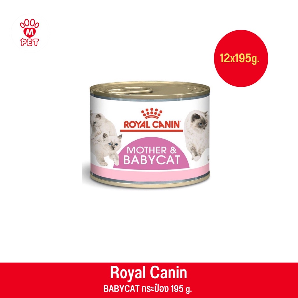 Royal canin Babycat cans 195g. สำหรับแม่แมวและลูกแมวอายุ1-4เดือน (โรยัล คานิน) | Shopee Thailand