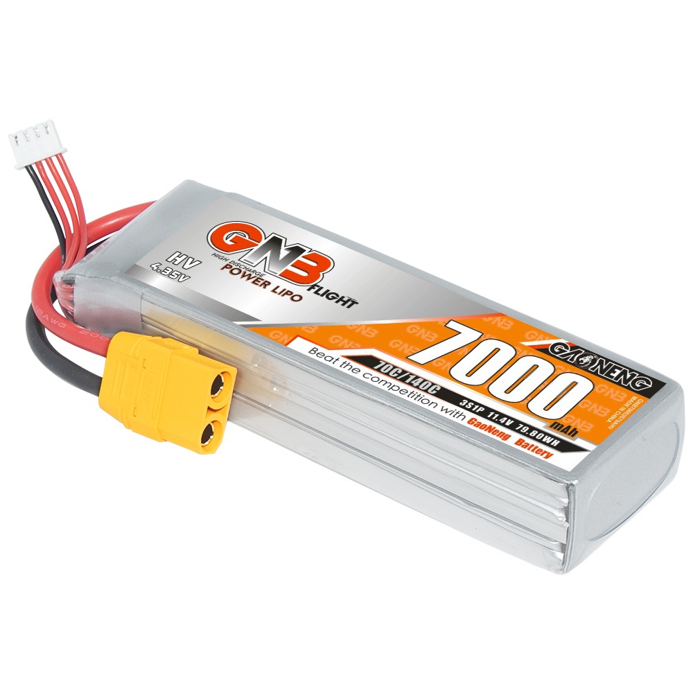 GNB GAONENG 7000mah 3S 11.4V 70C 140C LiHV XT90 RC LiPo Battery RC Car Drone Boat Airplane Jets ...