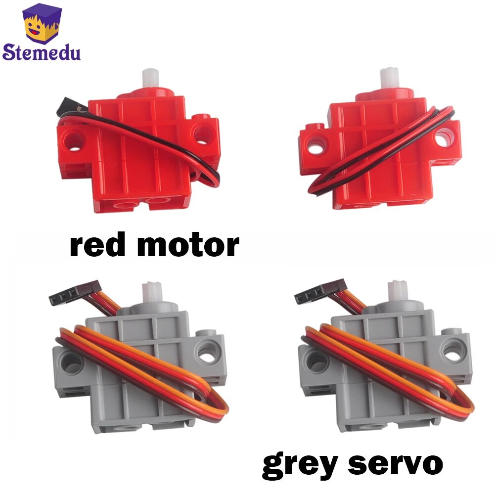 31a 4/8/12PCS 270 Degree Gray Geek Servo/Red Gear Motor with Wire for ...