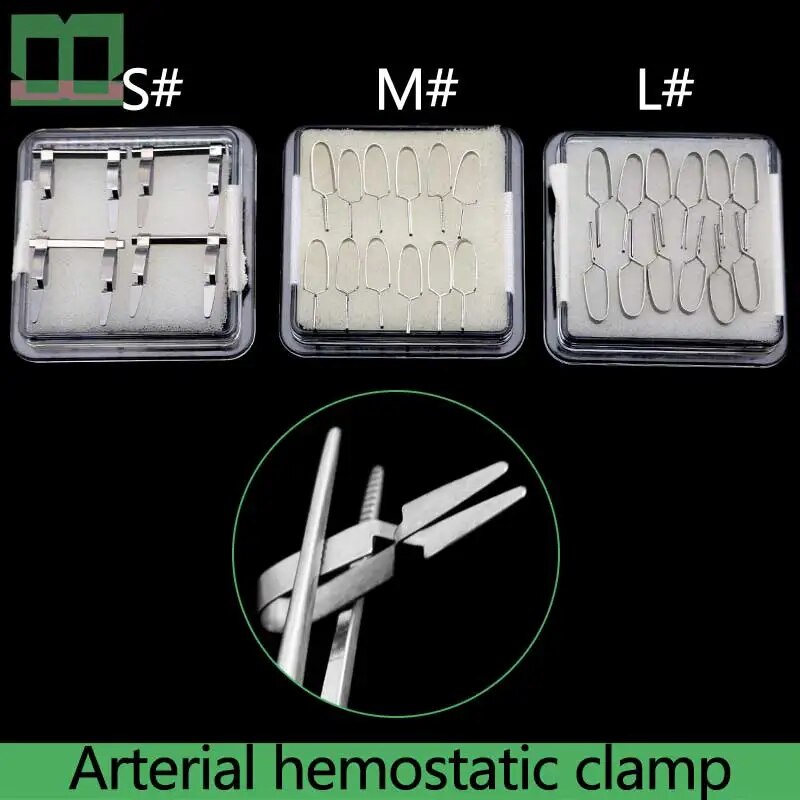 61X Arterial hemostatic clamp stainless Steel Holding steady Fauxbar ...