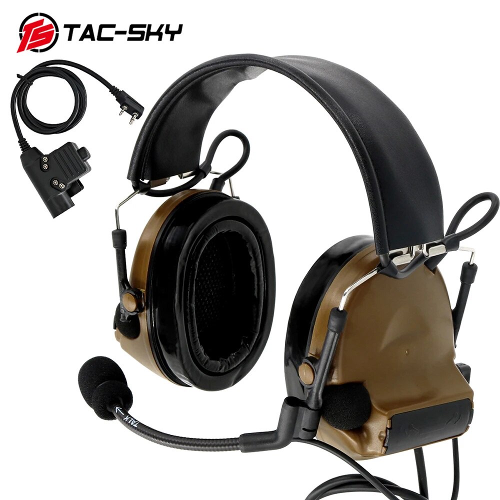 164 TAC-SKY Tactical Headset COMTAC II Pickup and Noise Reduction ...