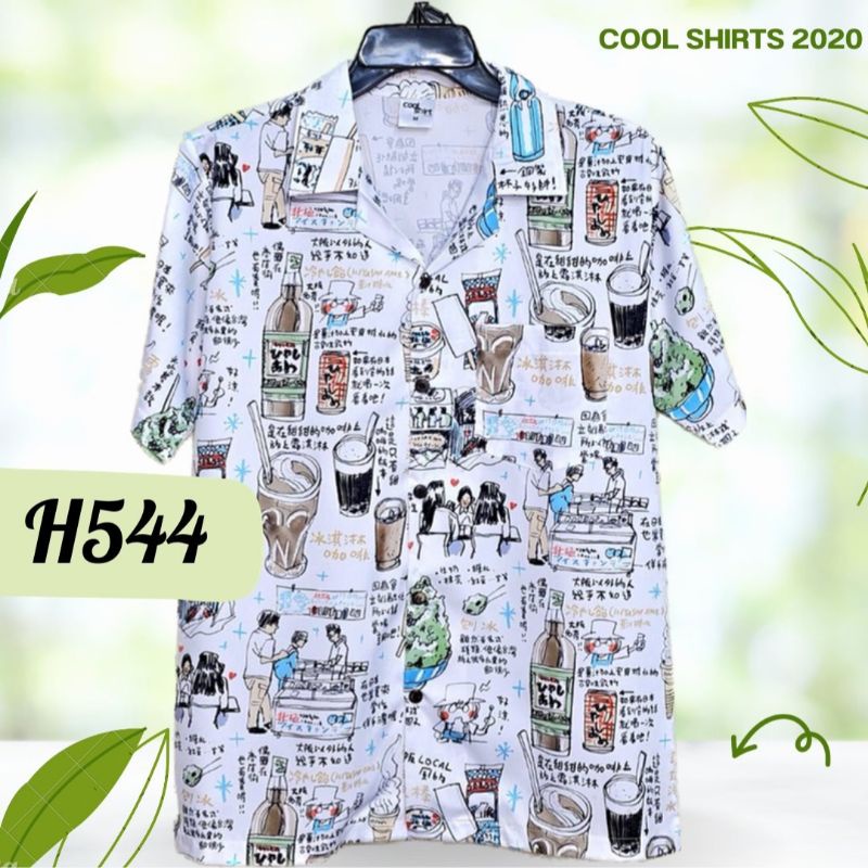 เสื้อฮาวาย ผ้าไหมอิตาลี H544 | Shopee Thailand