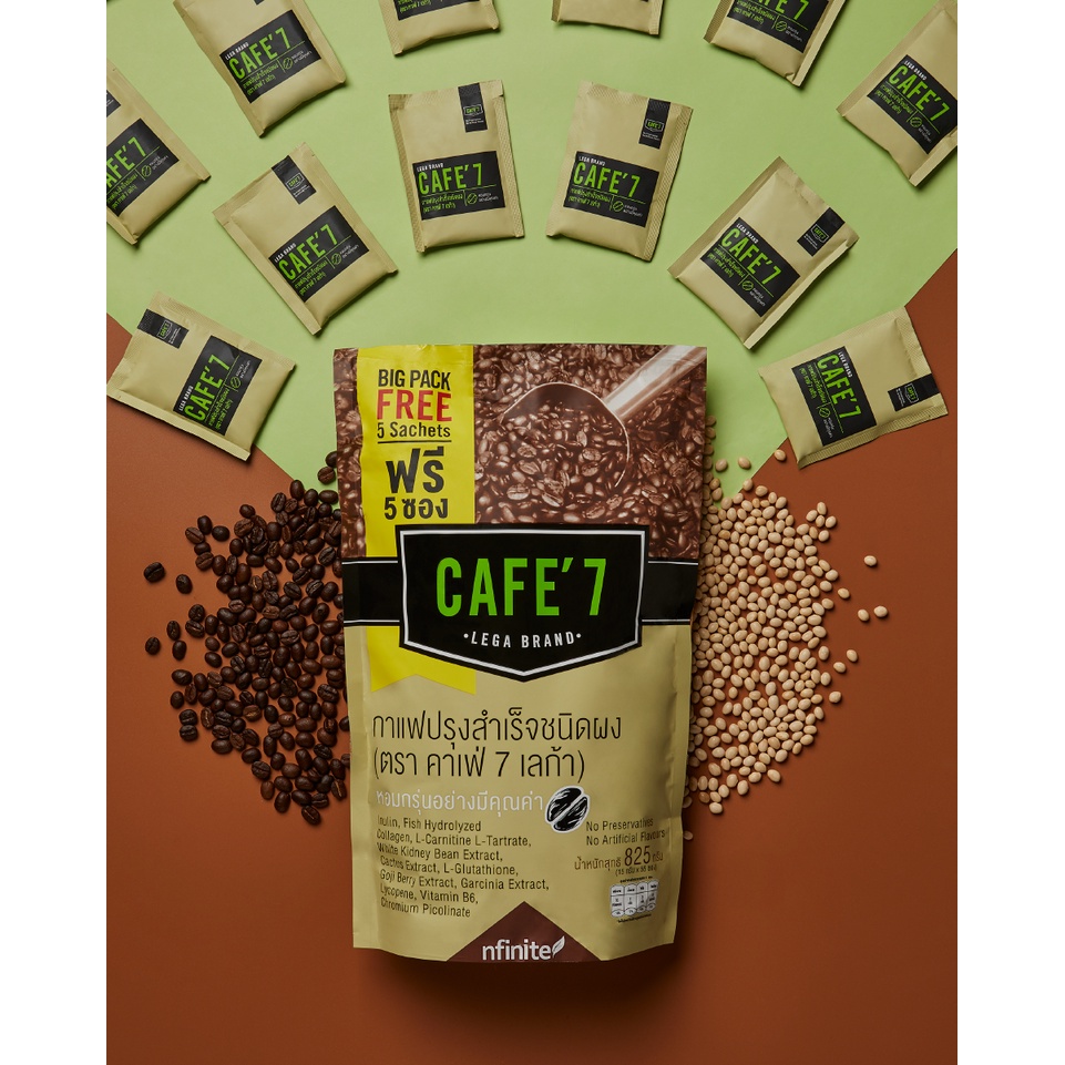 BIG PACK INSTANT COFFEE MIX POWDER (CAFE' 7 LEGA BRAND) | Shopee Thailand
