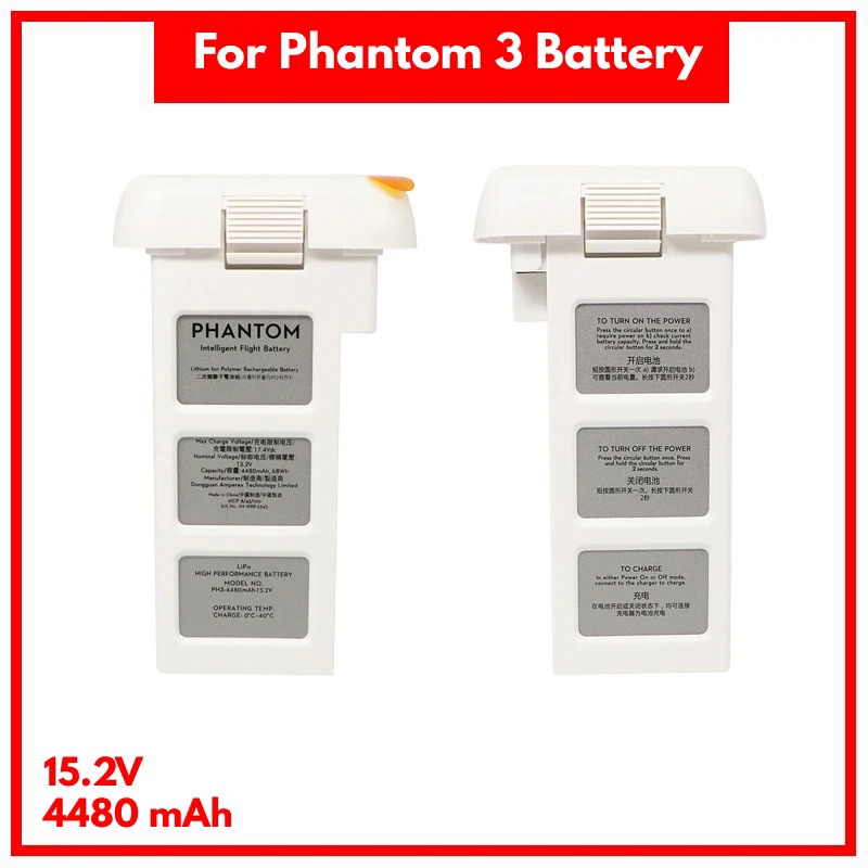 4480Mah Phantom 3 Battery Flight Time 23นาทีสำหรับ Phantom 3 Series ...