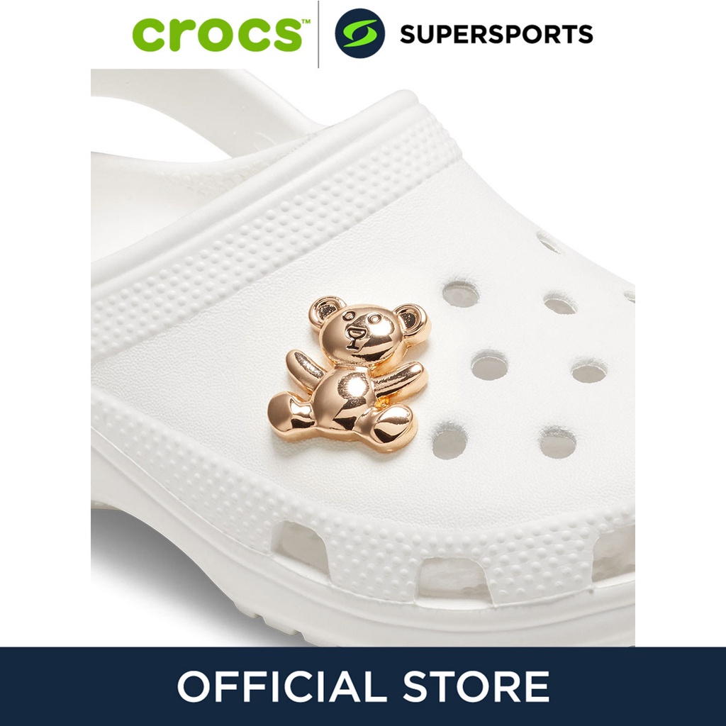 CROCS Jibbitz Gold Teddy Bear ตัวติดรองเท้า | Shopee Thailand