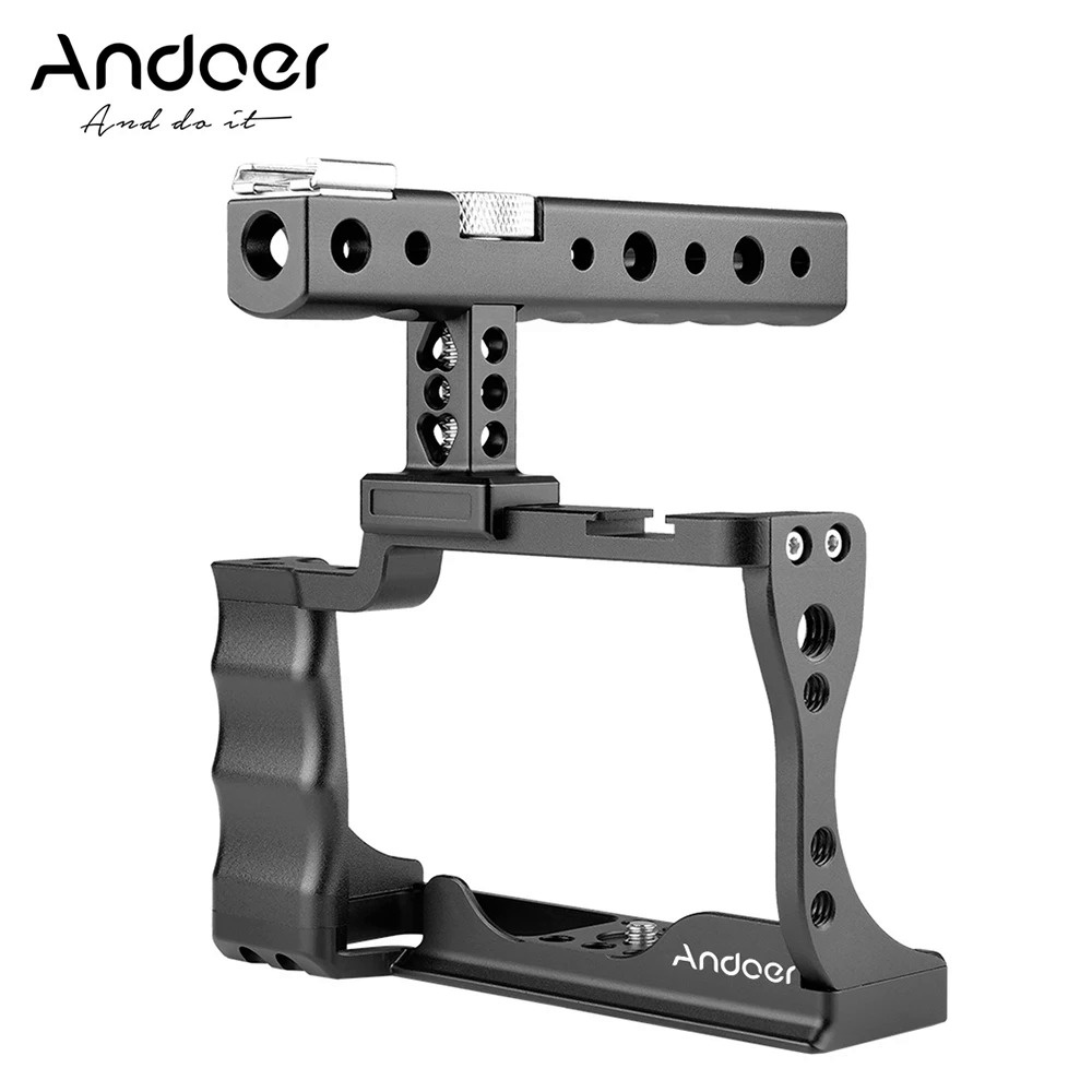 Andoer Camera Cage For Canon EOS M50 DSLR Camera Top Handle Kit ...