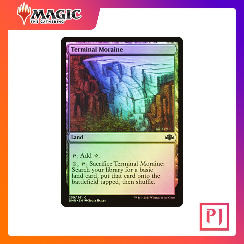 [MTG] Terminal Moraine [DMR] [LAND] [FOIL] [ENG] (การ์ดเมจิค / Magic ...