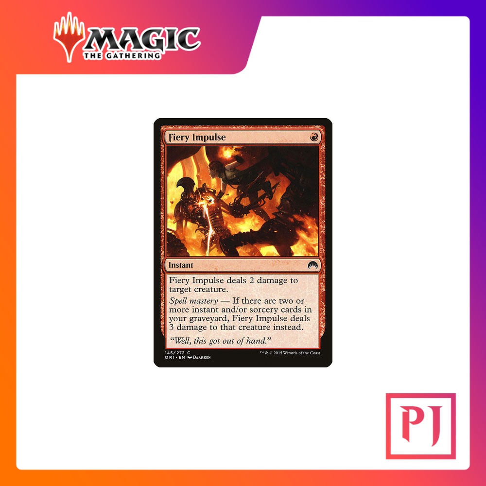 [MTG] Fiery Impulse [ORI] [RED] [COMMON] [NORMAL] [ENG] (การ์ดเมจิค ...