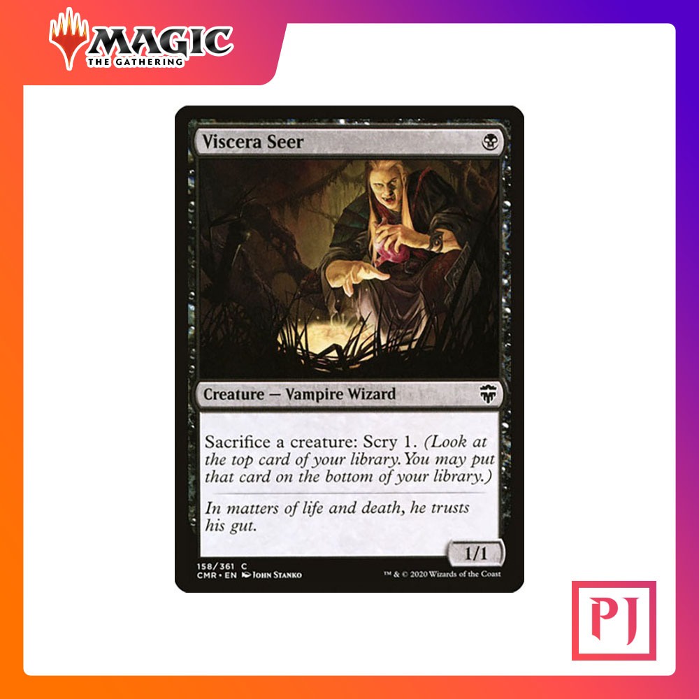 [MTG] Viscera Seer [CMR] [BLACK] [COMMON] [NORMAL] [ENG] (การ์ดเมจิค ...