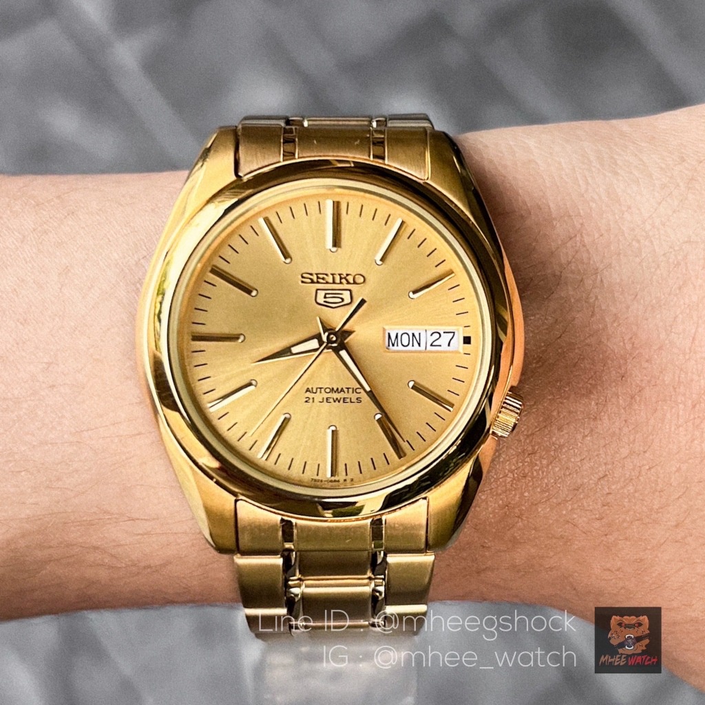 Seiko 5 Automatic 21Jewels Japan Made Gold Edition SNKL48 Very Rare ...