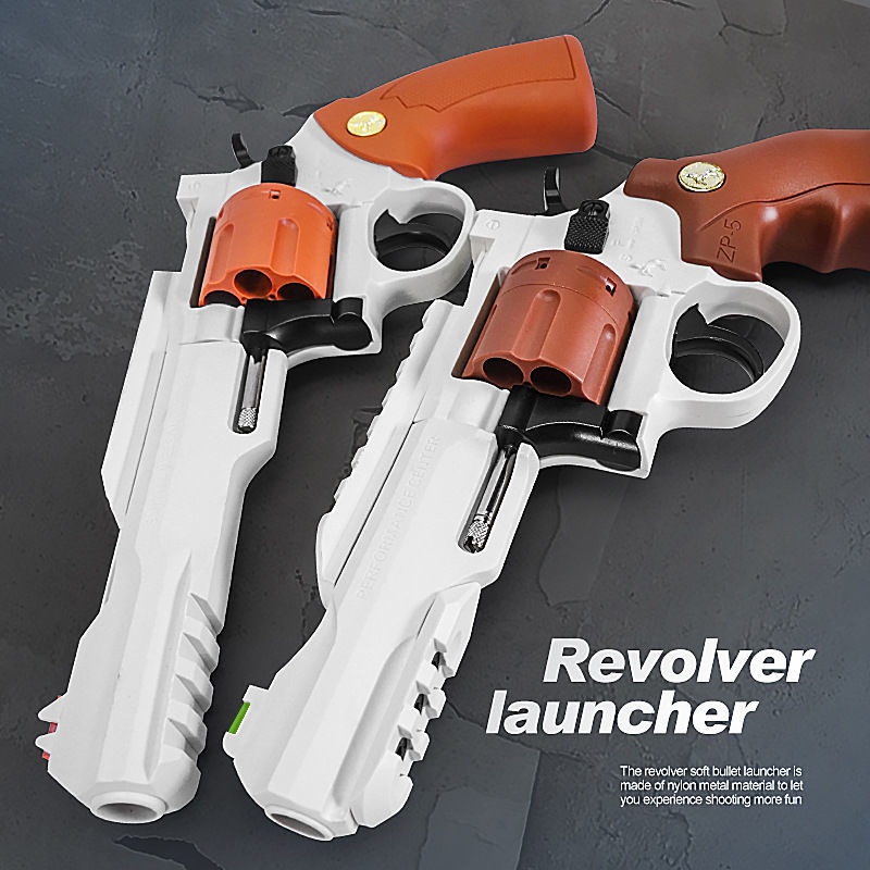 Revolver zp5 soft bullet gun runner สามารถเปิดตัวปืนพกจำลองกระสุนอ่อน ...