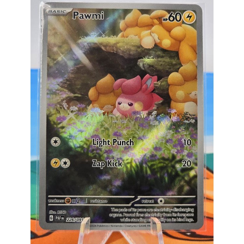Pokemon Card "Pawmi AR 226/091" ENG Paldean Fates | Shopee Thailand