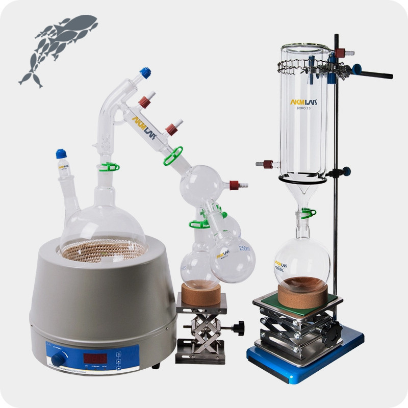 【เครื่องมือทดลองสอน】JOAN LAB Distillation Glass Apparatus For Lab V9BN ...