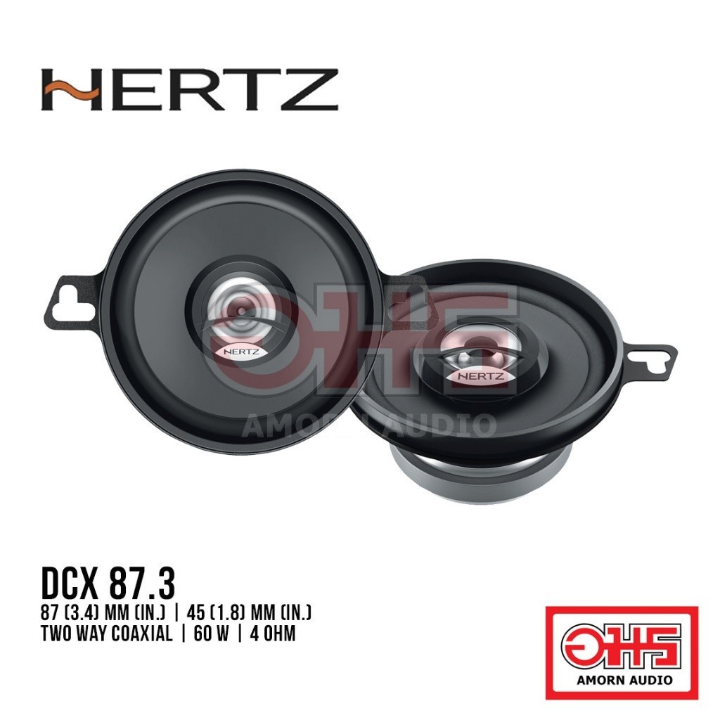HERTZ DCX 87.3 ลำโพงขนาด 3 นิ้ว | แกนร่วม 2 ทาง | 60 W | 4 Ohm / อมร ...