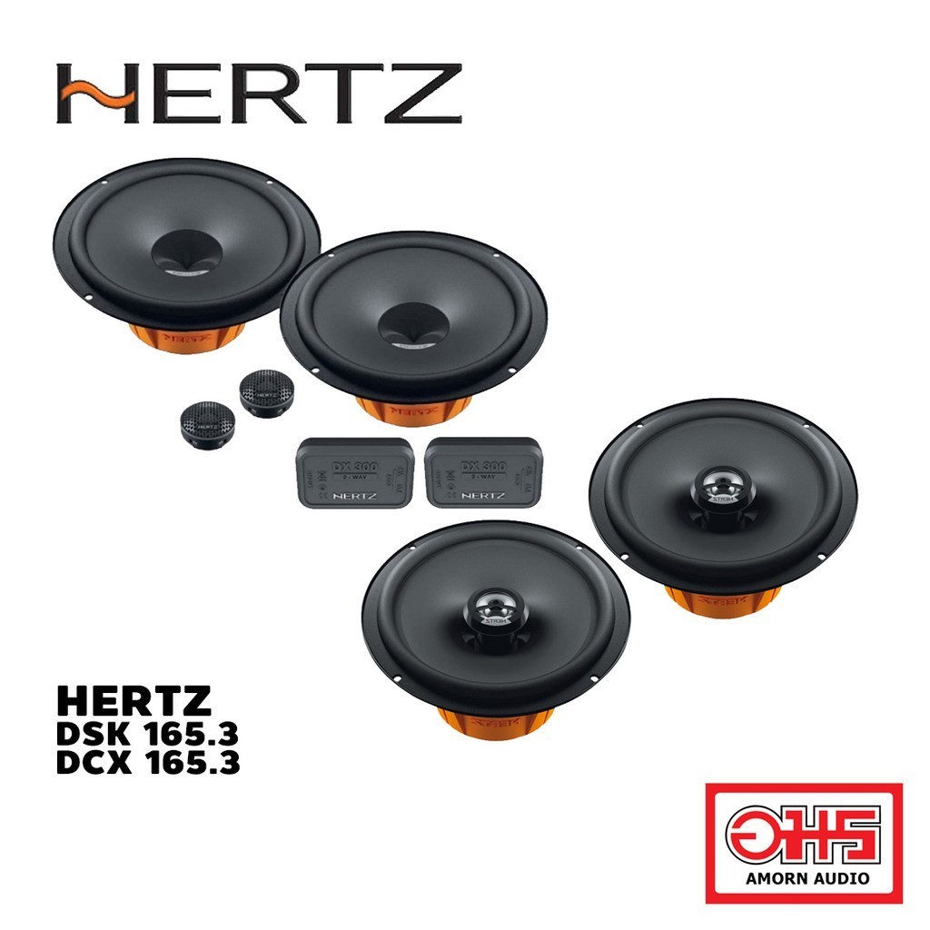 Hertz set HERTZ DSK 165.3 ลำโพงแยกชิ้นติดรถยนต์ + Hertz DCX 165.3 แกน ...