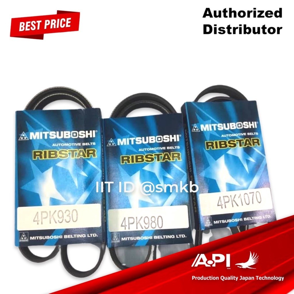 MITSUBOSHI สายพานหน้าเครื่อง TRITON 2.4 เบนซิน รหัสเบอร์สายพาน 4PK930 แอร์ / 4PK980 พัดลม ...