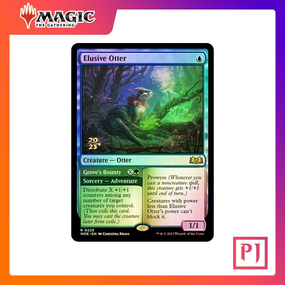 [MTG] Elusive Otter // Grove's Bounty (Promo Pack) [CLB] [BLUE] [RARE ...