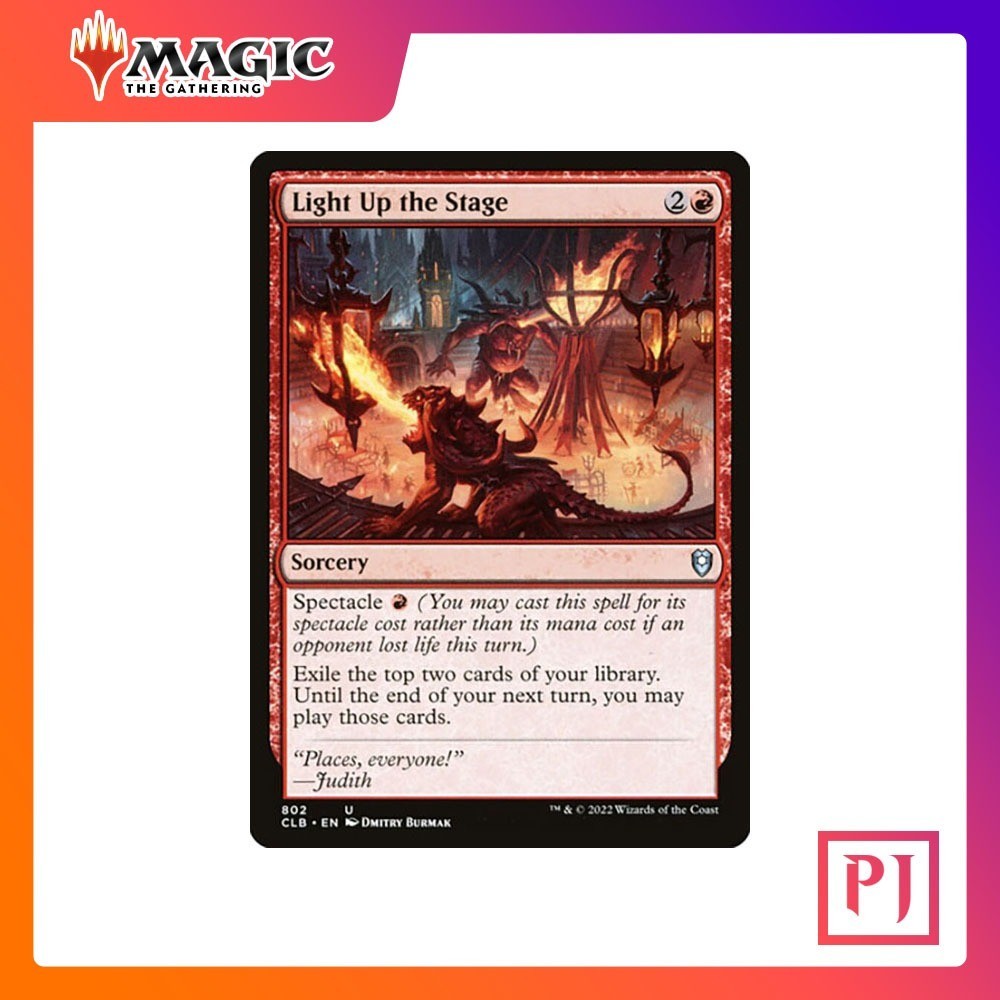 [MTG] Light Up the Stage [CLB] [RED] [UNCOM] [NORMAL] [ENG] (การ์ดเมจิค ...