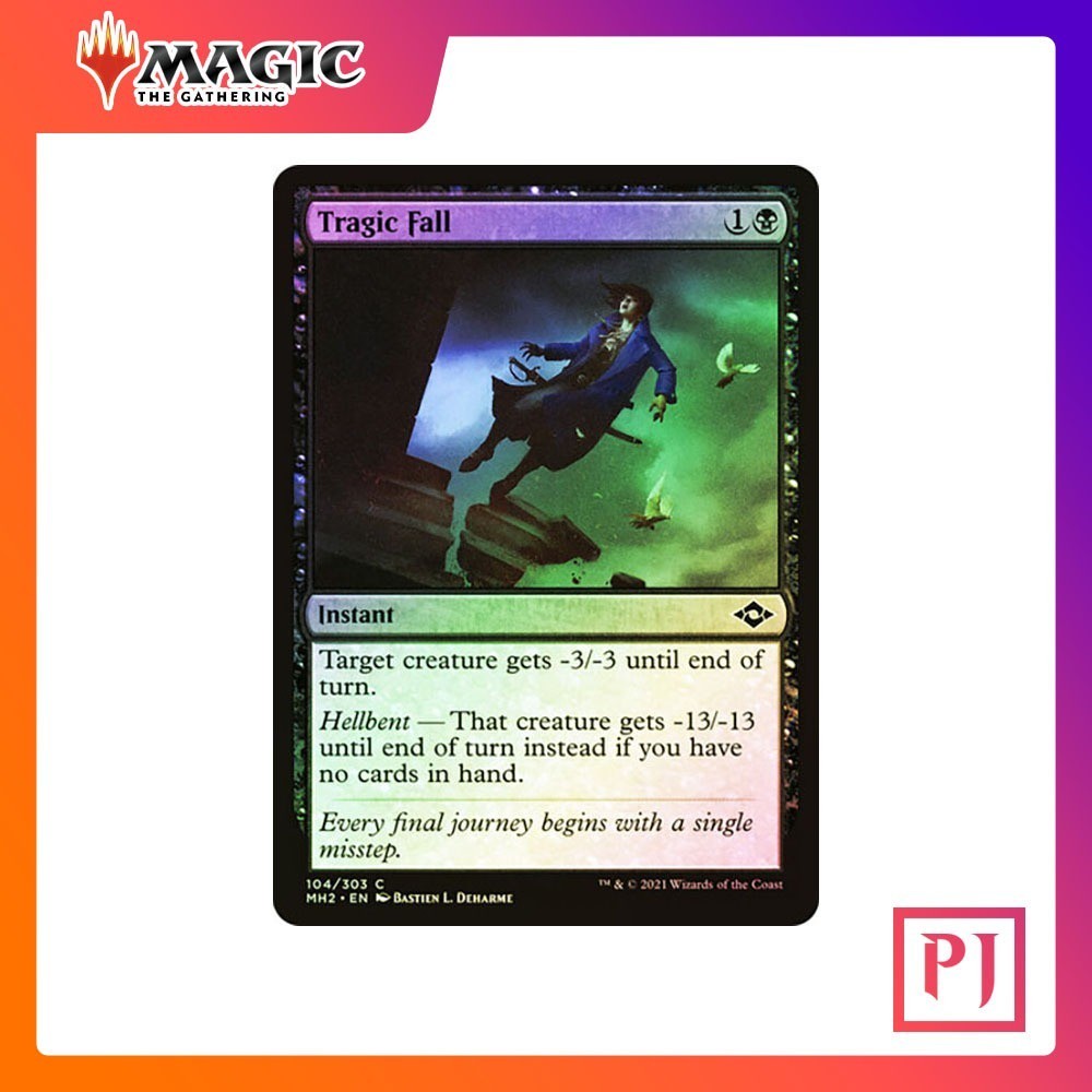 [MTG] Tragic Fall [MH2] [BLACK] [COMMON] [FOIL] [ENG] (การ์ดเมจิค ...