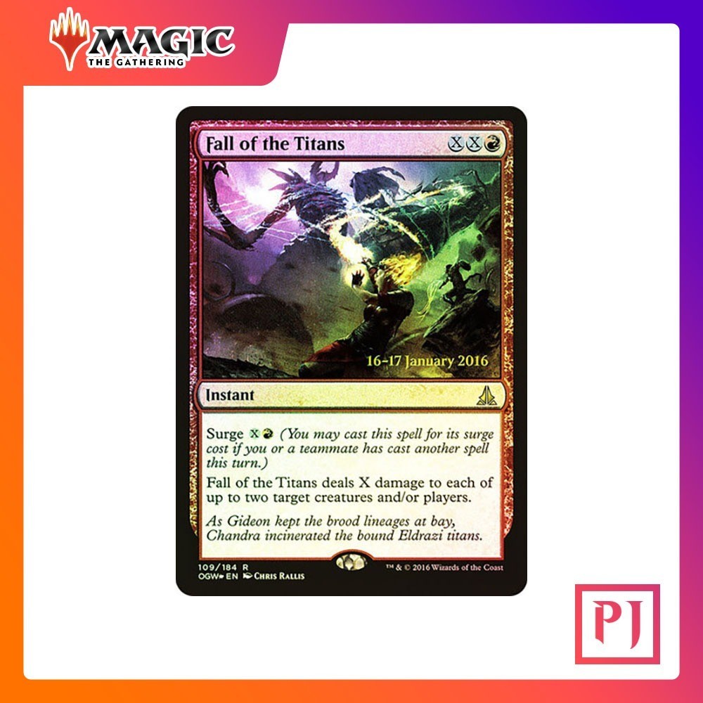 [MTG] Fall of the Titans (Prerelease) [OGW] [RED] [RARE] [FOIL] [ENG ...