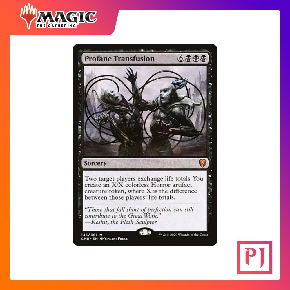 [MTG] Profane Transfusion [CMR] [BLACK] [MYTHIC] [NORMAL] [ENG] (การ์ด ...