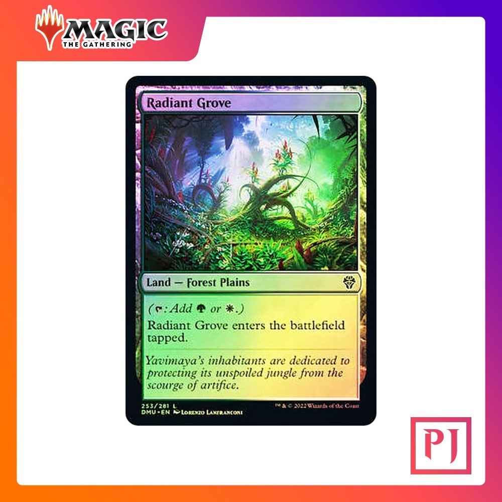 [MTG] Radiant Grove [DMU] [LAND] [COMMON] [FOIL] [ENG] (การ์ดเมจิค ...
