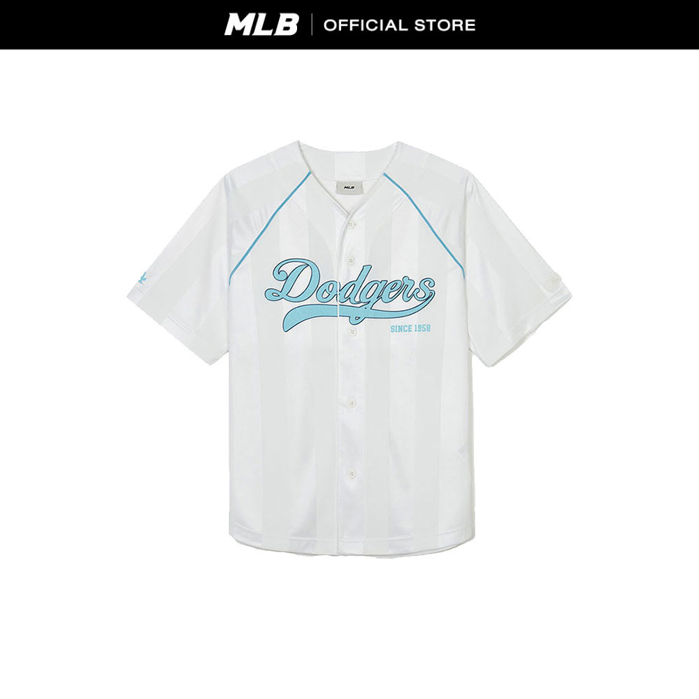MLB เสื้อเบสบอล ยูนิเซ็กส์ Varsity Gloosy Shirt รุ่น 3ABSV0243 07WHS สี ...