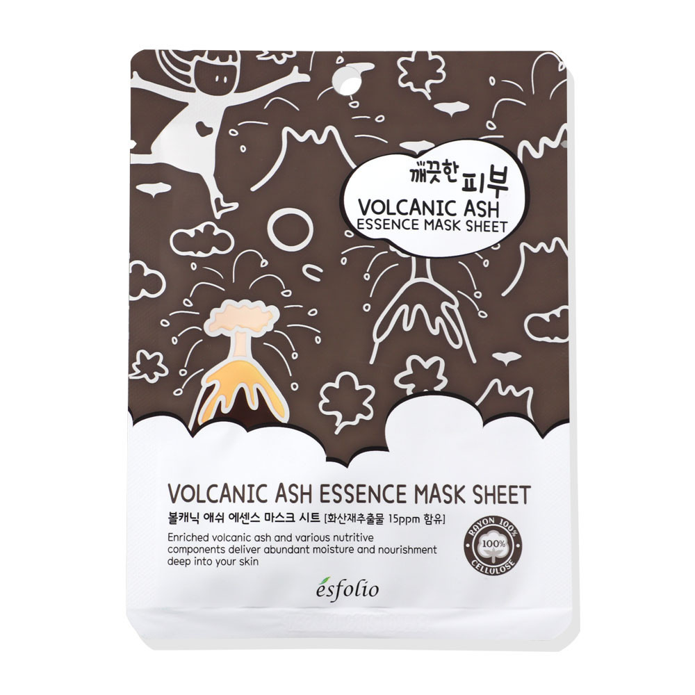 Esfolio pure skin volcanic ash essence mask sheet 25ml | Shopee Thailand