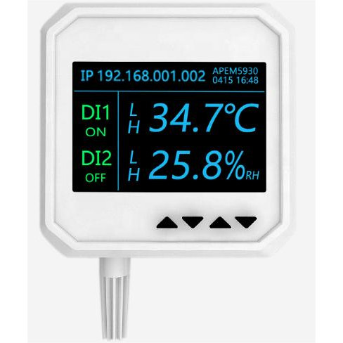 temperature and humidity air pressure sensor with PoE ethernet network ...