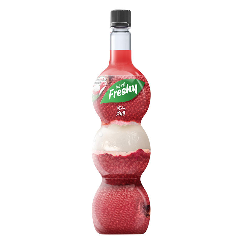 เฟรชชี่ น้ำสควอช รสลิ้นจี่ 710 มล. / FRESHY Lychee Squash 710 ml ...