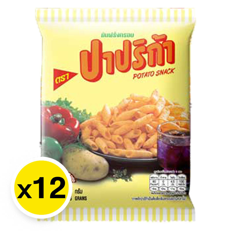 ปาปริก้า มันฝรั่งกรอบ 15 ก. x 12 / PAPRIKA Potato Extruded Snack 15 g x ...
